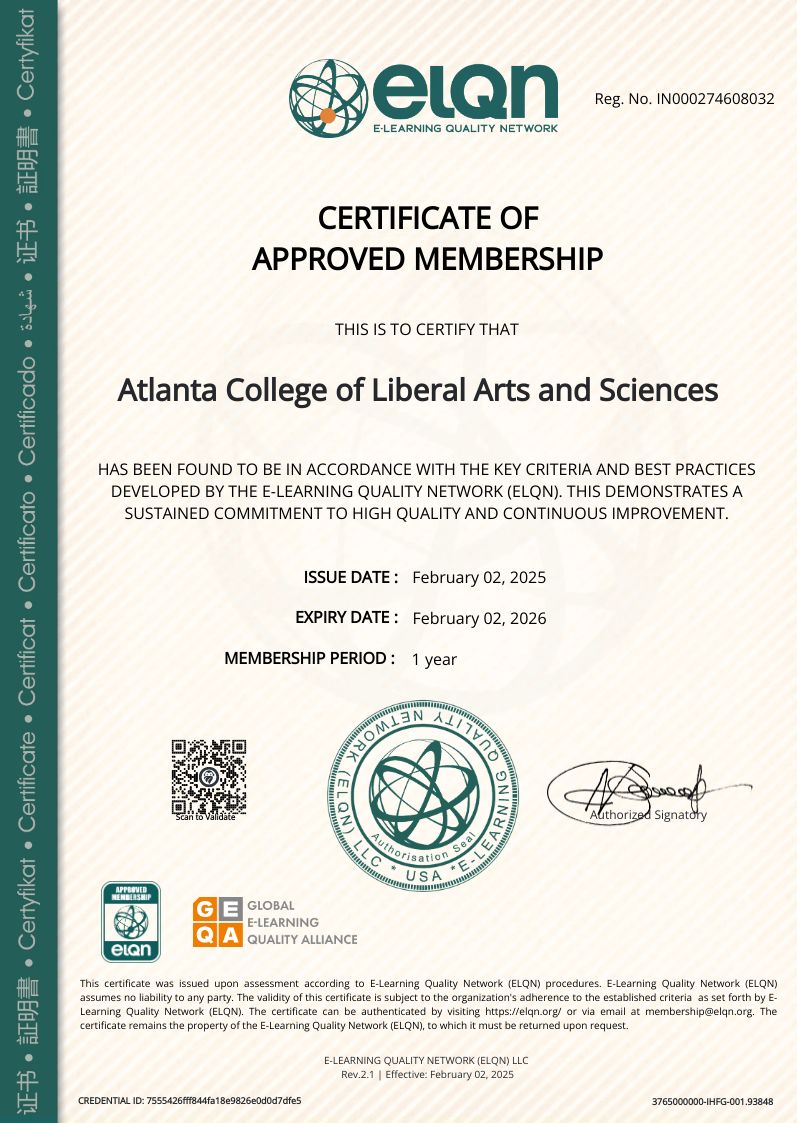 Atlanta College of Liberal Arts and Sciences | E-Learning Quality Network